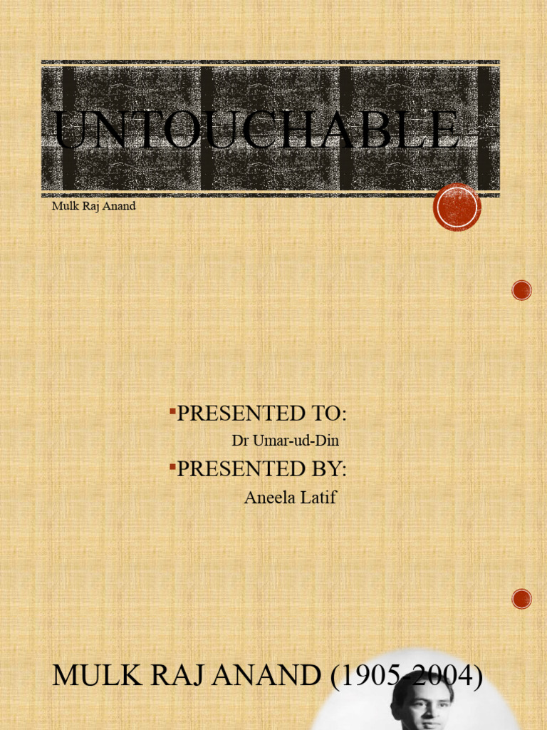 Untouchable by Mulk Raj Anand | PDF | Postcolonialism