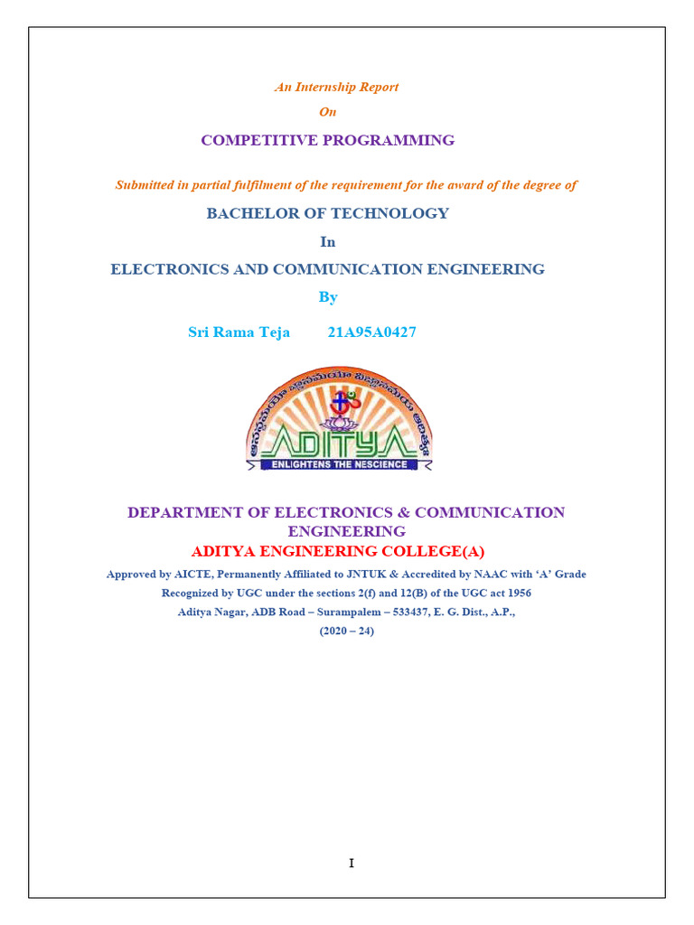 20a91a04c0 Internship Document Pdf Class Computer Programming Object Oriented Programming