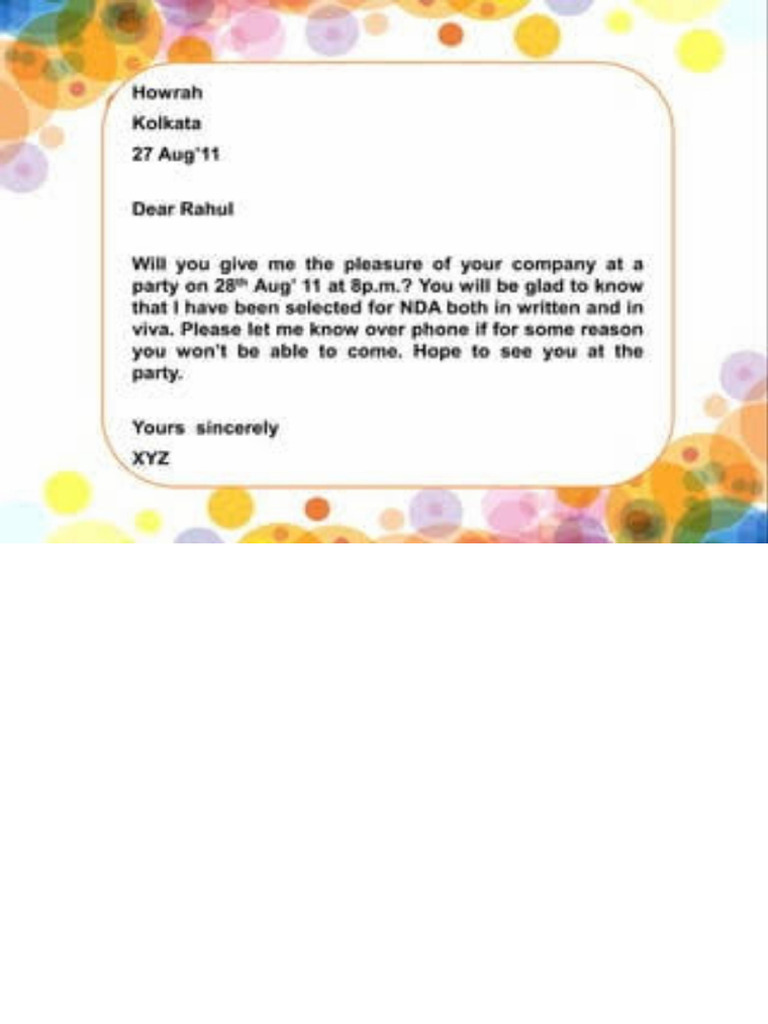 Invitation Card and Invitation Latter | PDF