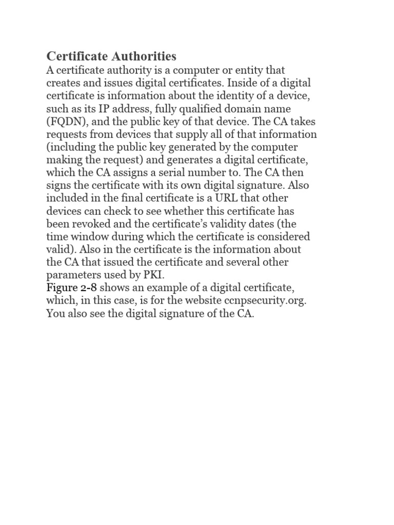 Certificate Authorities | PDF