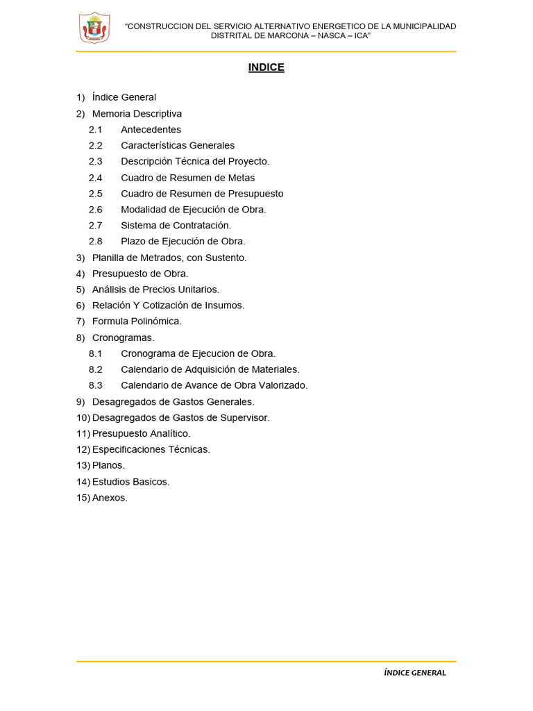 Indice General | PDF