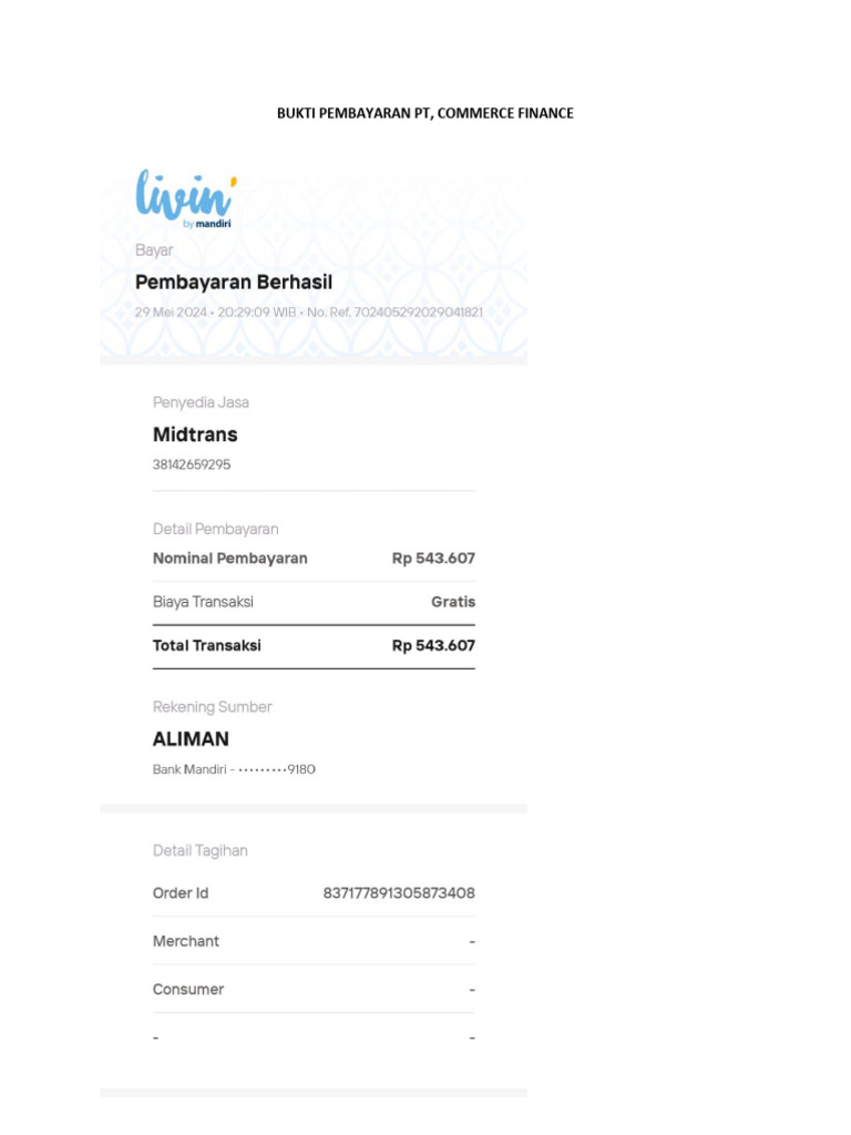 Pt. Commerce Finance | PDF