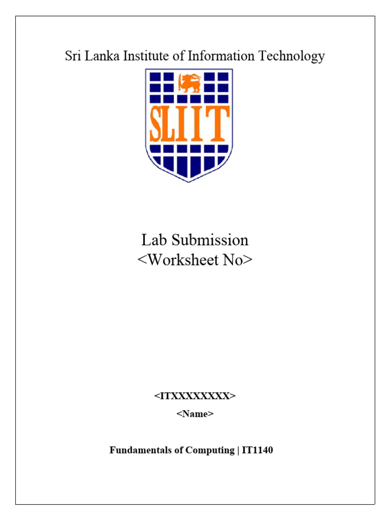 IT1140 Practical Worksheet Submission Template | PDF
