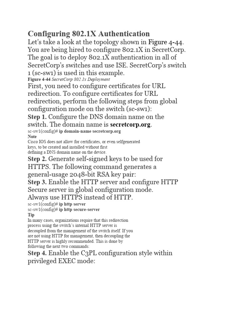 802.1X Authentication | PDF | Home & Garden | Computers