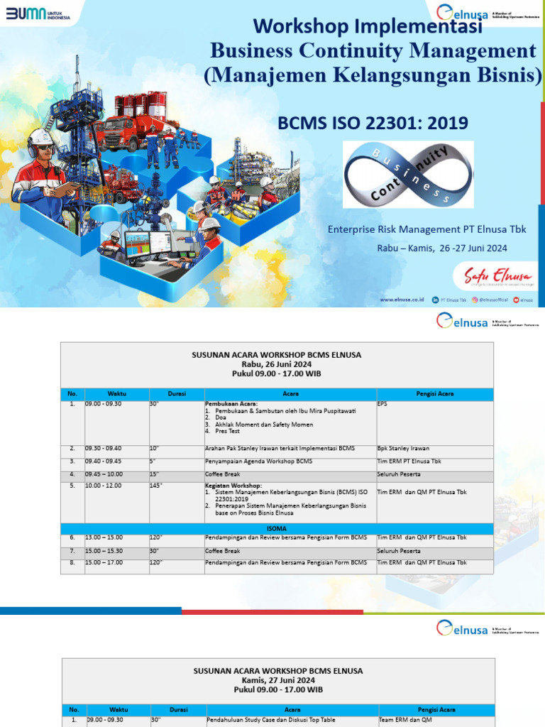 Implementasi BCMS Workshop 26 - 27 Juni 2024 | PDF