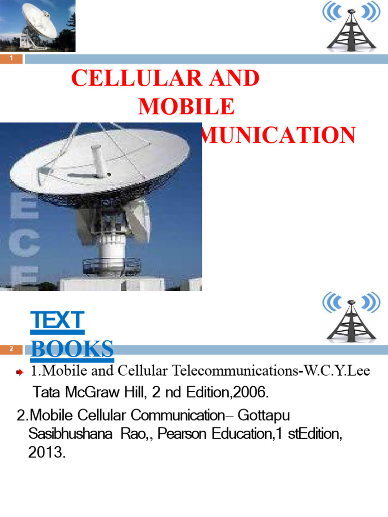 CMC-UNIT-1 Final | PDF | Cellular Network | Radio