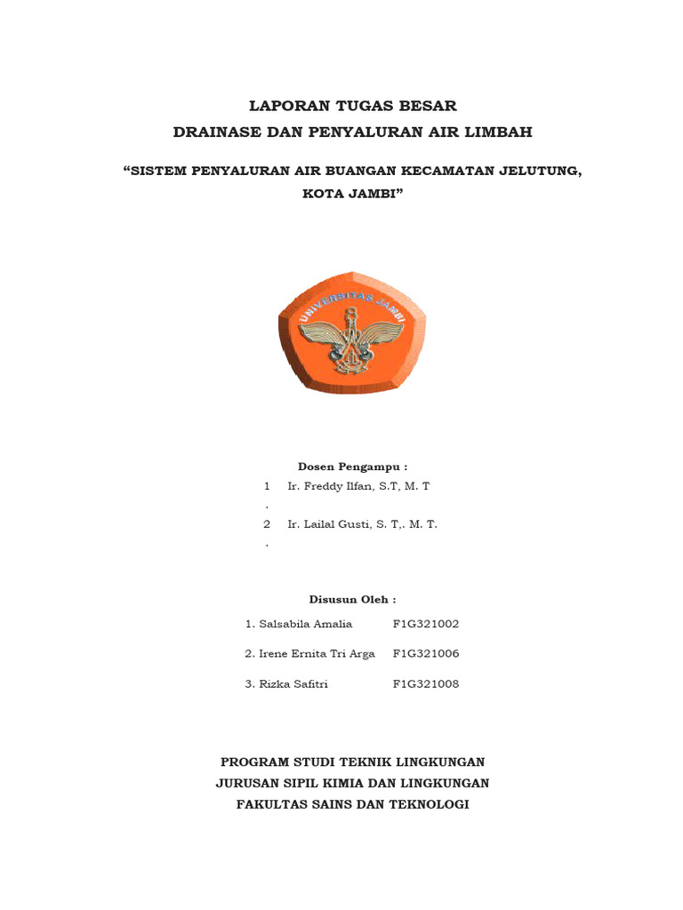 Laporan Drainase Kel 1 Final | PDF | Sains & Matematika