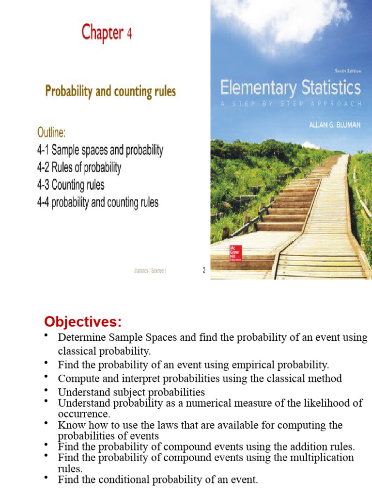 Chapter 4 Probability Concepts and Rules Summer 2023-2024 | PDF | Probability | Statistics