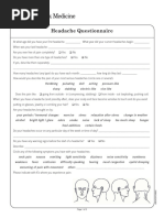 Walton Centre Headache Diary Template | PDF | Headache | Neurology