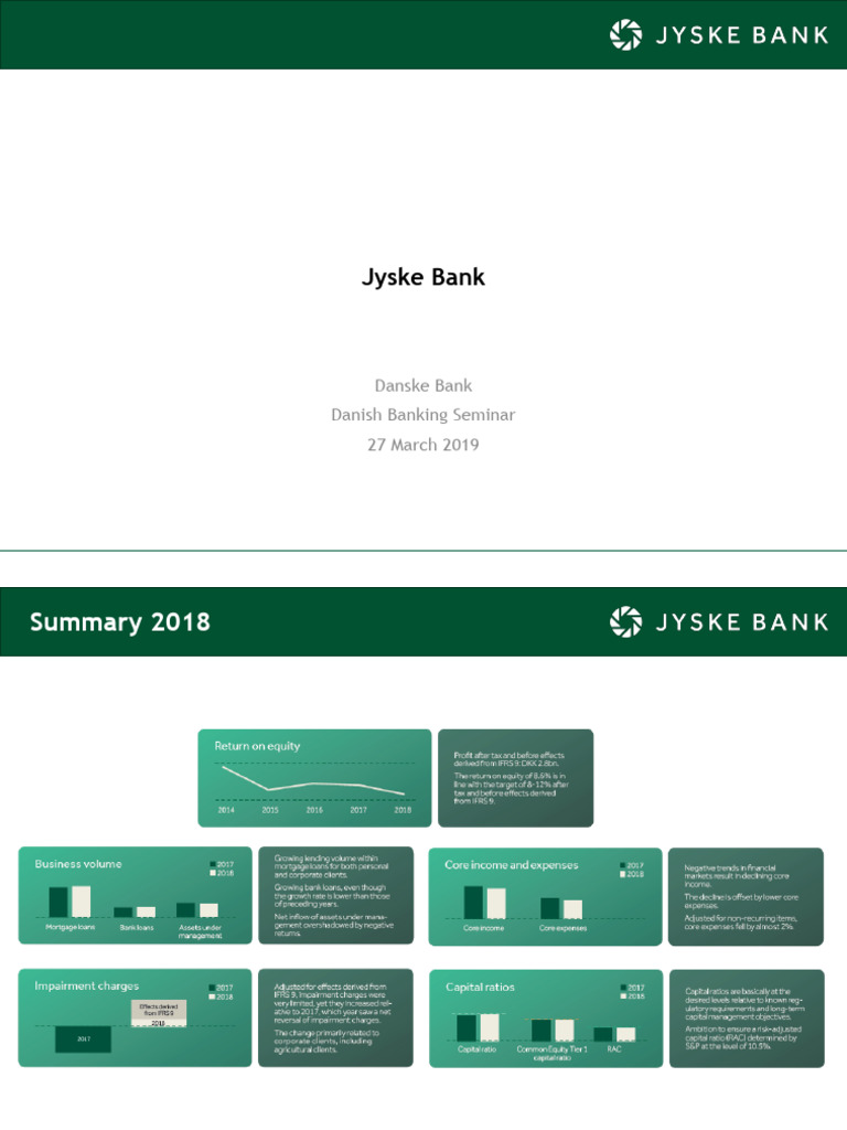 Danske Bank Danish Banking Seminar - Jyske Bank 27032019 | PDF ...