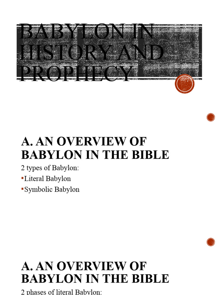 Babylon: History and Prophecy Overview | PDF | Book Of Genesis | Babylon