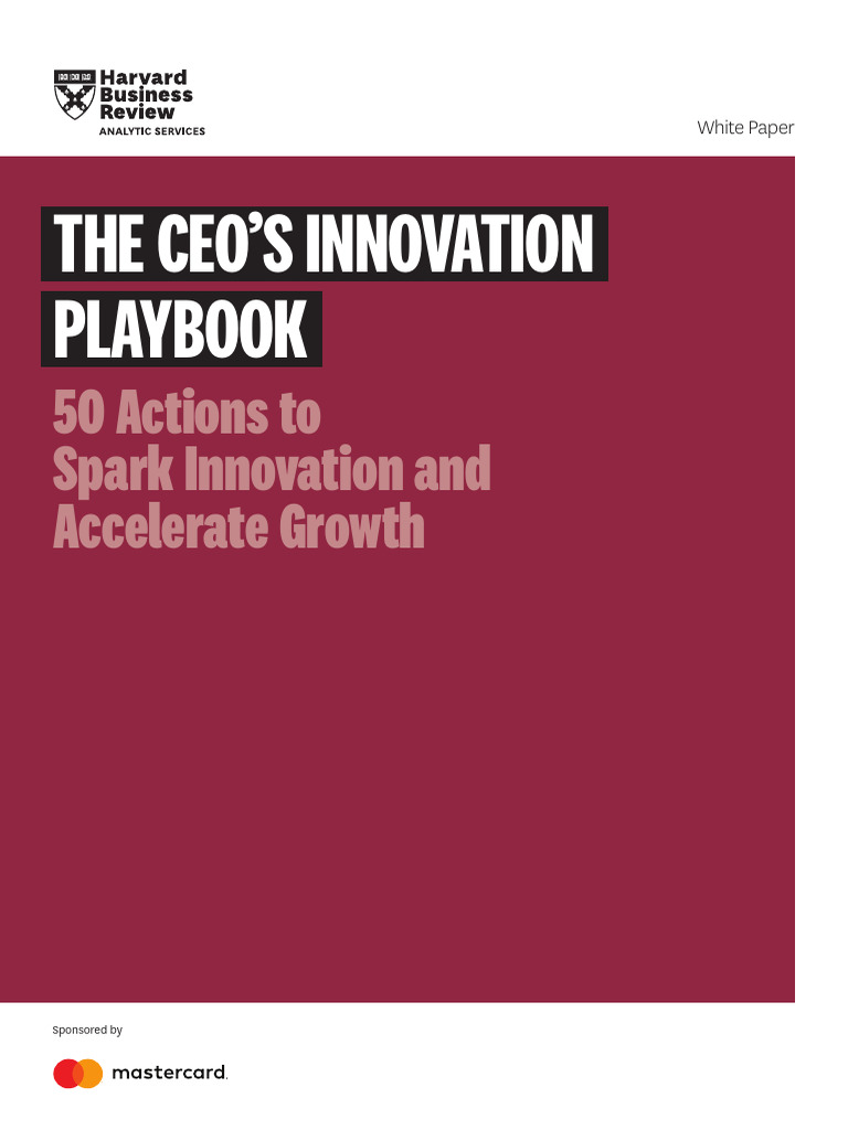 Innovation Playbook Pdf Innovation Artificial Intelligence