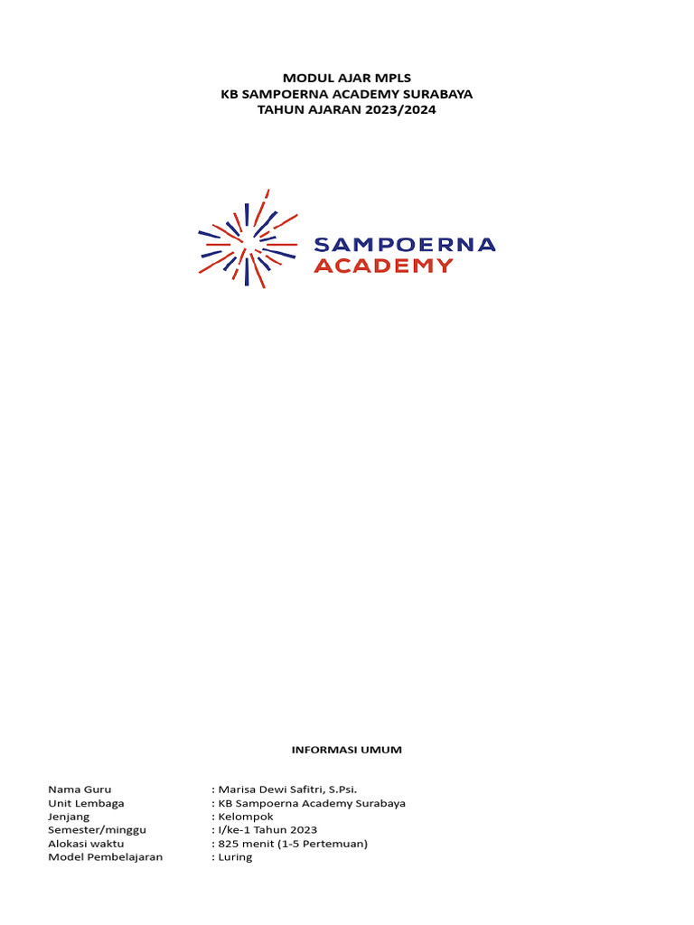 Modul Ajar KB B MPLS 2023-2024 | PDF