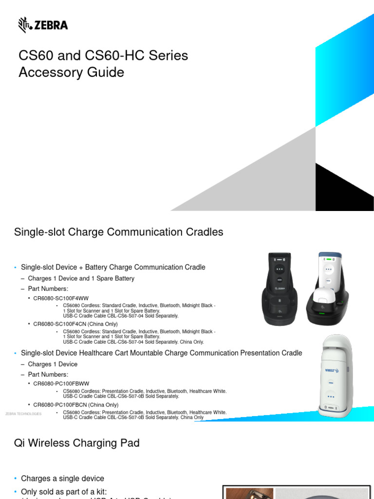 Cs60 Guide Accessory en Us | PDF | Battery Charger | Usb