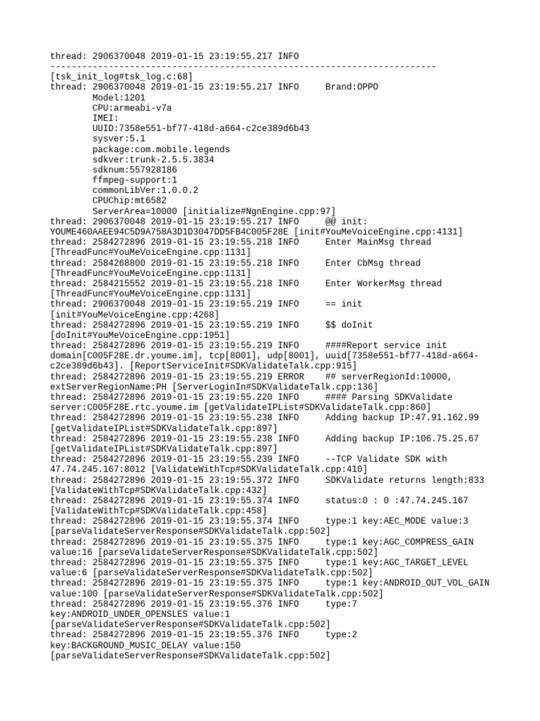 Ymrtc Log | PDF | Computer Network | Osi Protocols