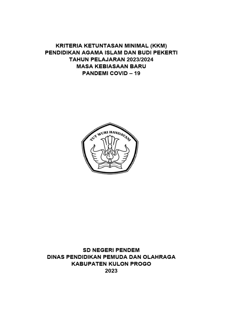 KKM PAI Kelas 3, 6 2023-2023 | PDF