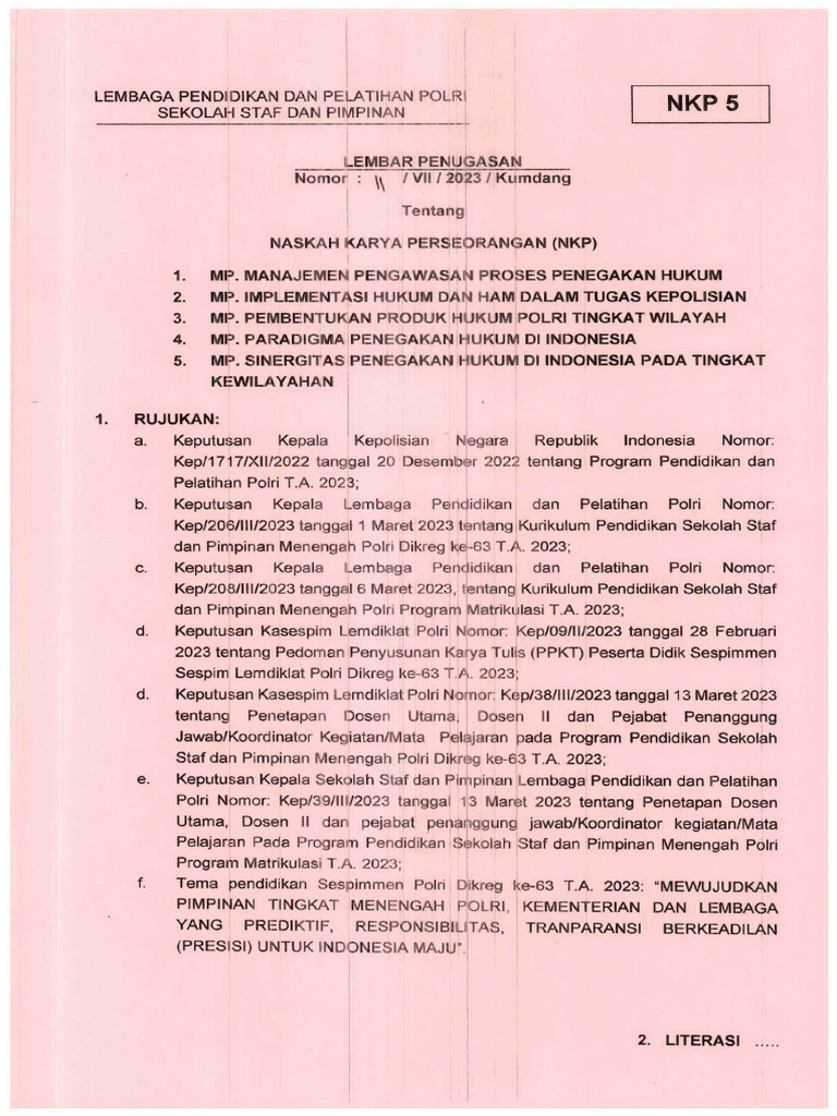 Lembar Penugasan NKP-5 | PDF