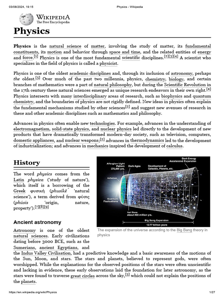 Universe Expansion and Big Bang Theory | PDF | Physics | Elementary ...