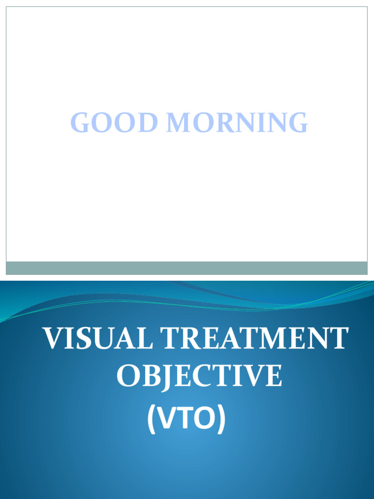 My Seminar Vto | PDF | Orthodontics | Tooth
