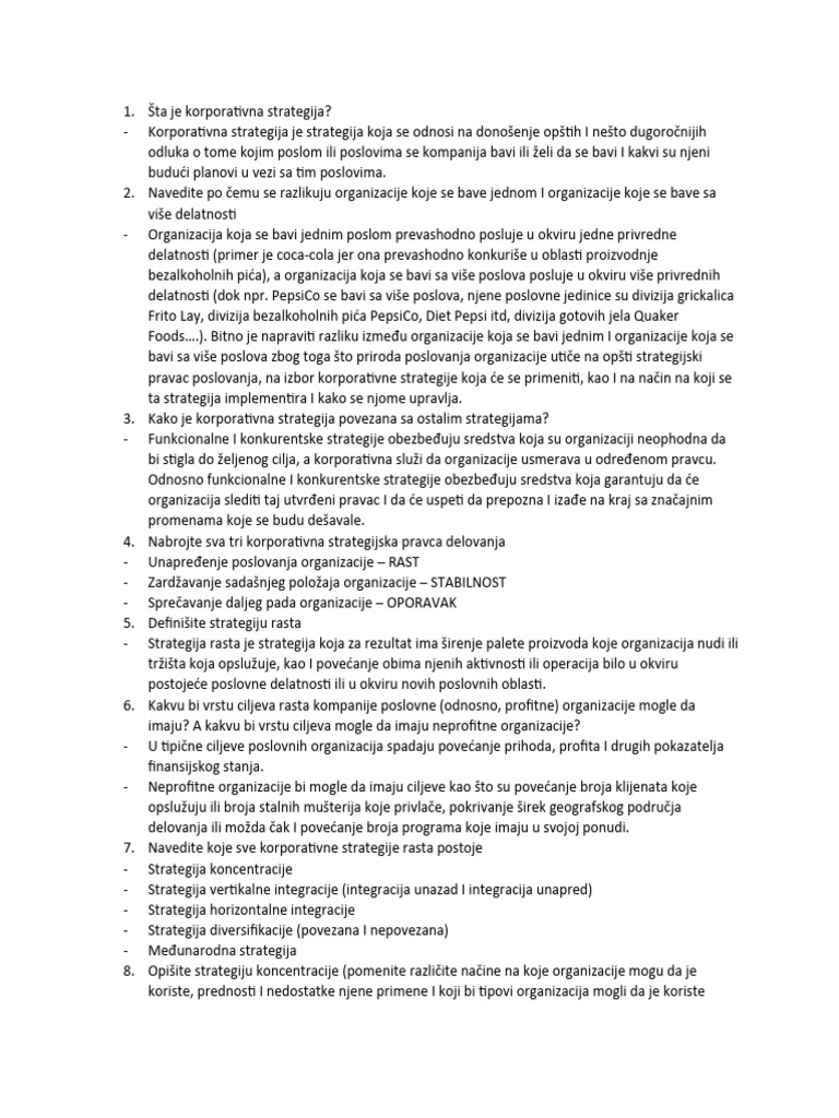 Strategijski Ispit | PDF