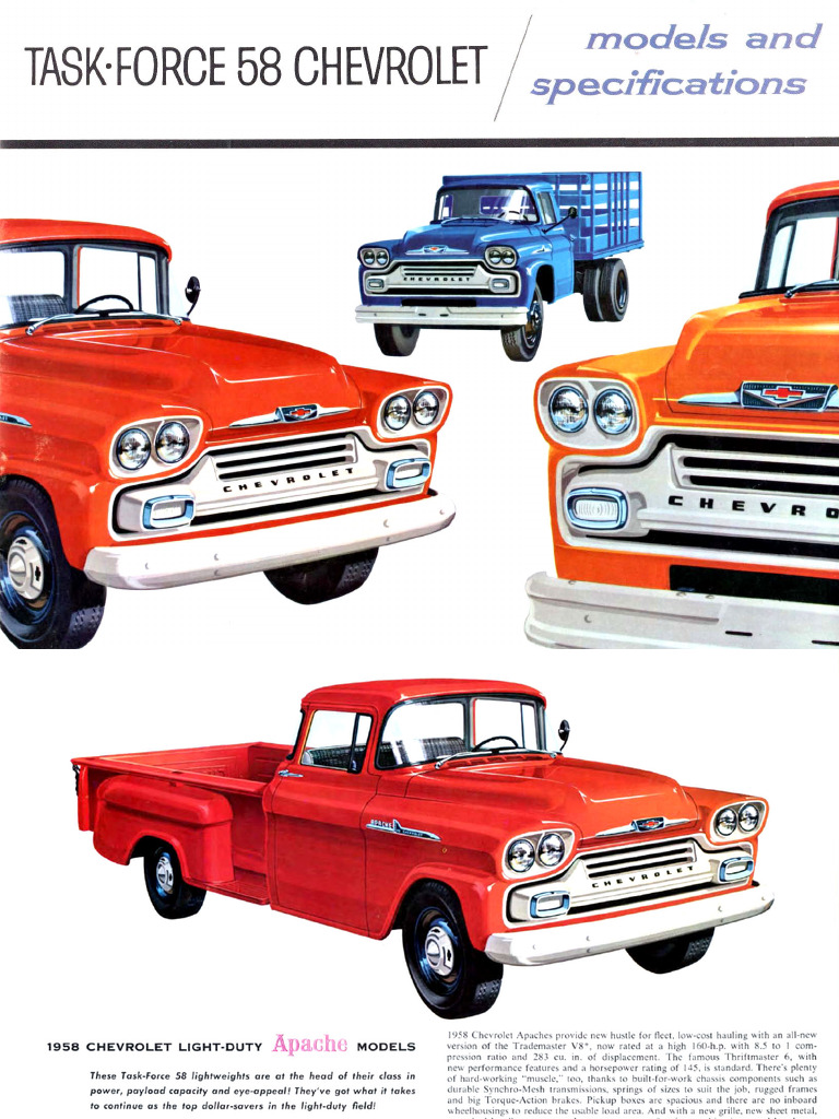 1958 Chevrolet Truck Full Line | PDF