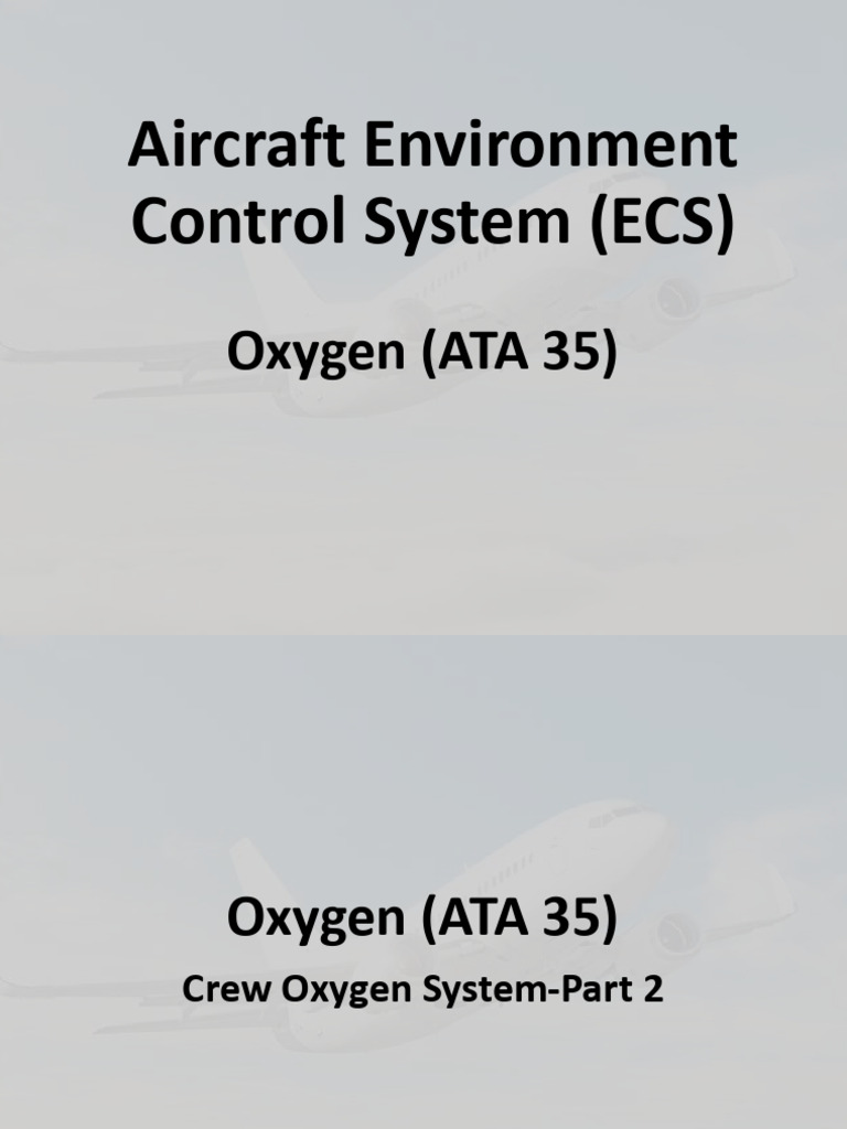 Oxygen (ATA 35) - Crew Oxygen System Part 2 | PDF | Manufactured Goods ...