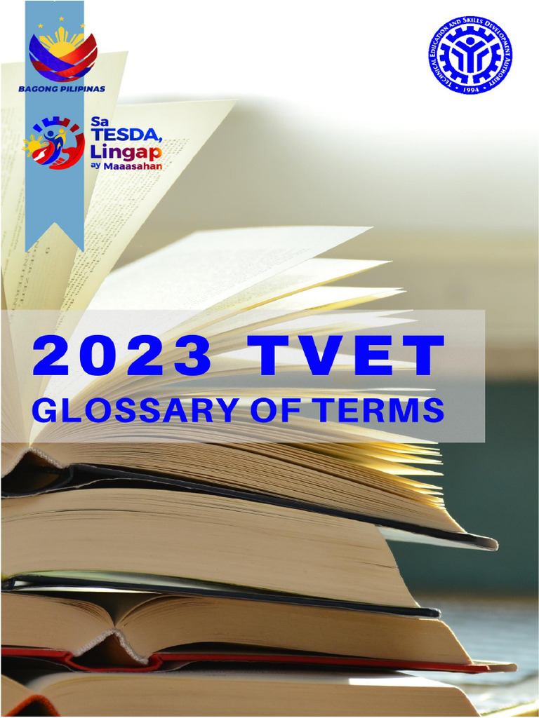 2023 TVET Glossary of Terms | PDF | Educational Assessment | Apprenticeship
