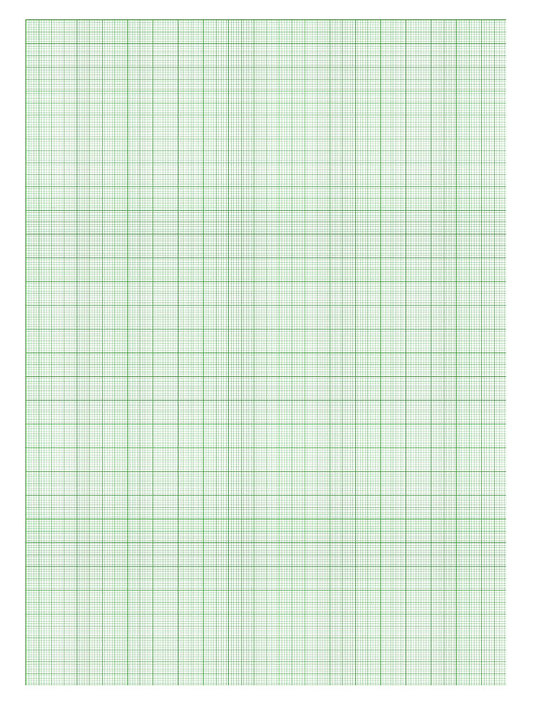 Standard Graph Paper PDF A4 1mm Green | PDF