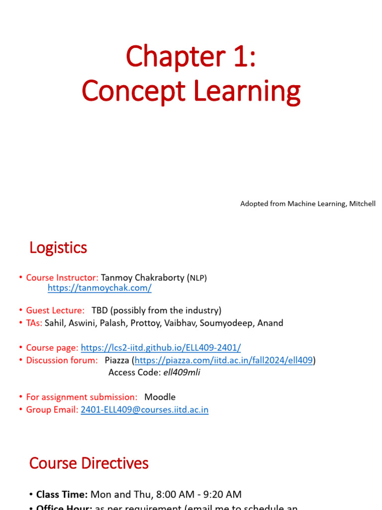 2.concept Learning | PDF | Hypothesis | Algorithms