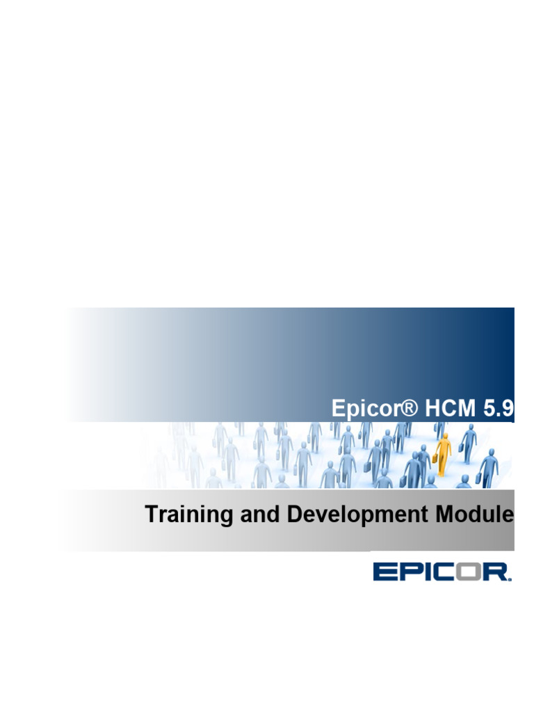 HCM 5.9 Training and Development Module Implementation Guide | PDF ...