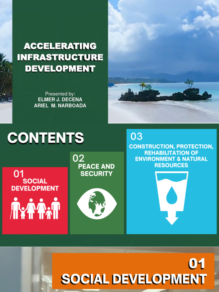 Accelerating Infrastructure Development: Presented by | PDF | Social Protection | Welfare