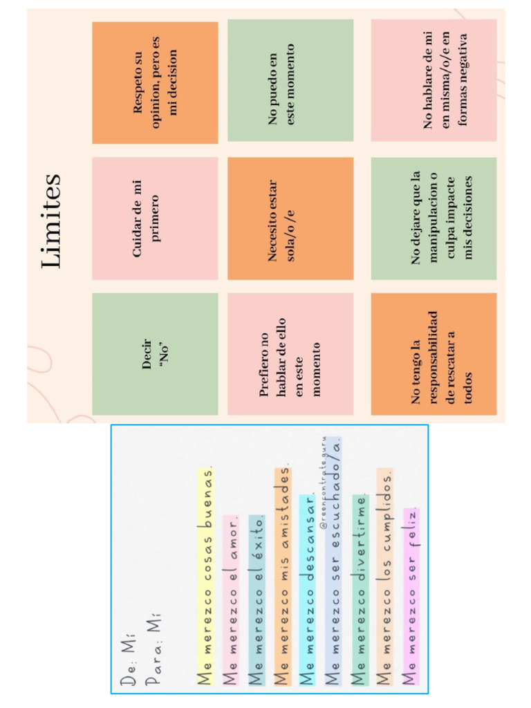 Material Limites Dile A Tu Mente Fuera de Mi Control | PDF