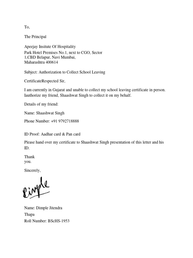 Final Application For LC | PDF