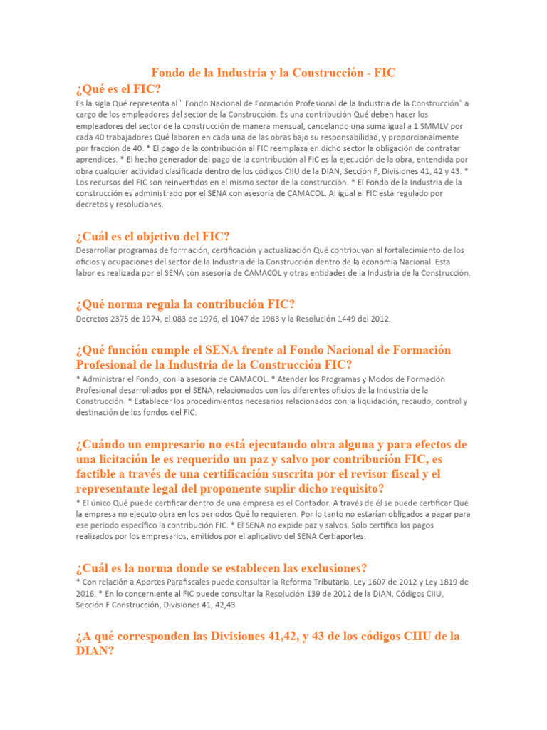 Norma Sobre Fic | PDF | Contratista general | Outsourcing