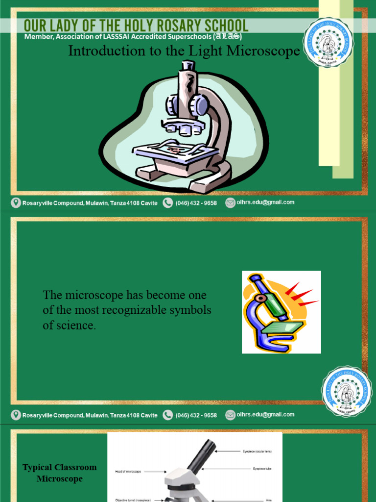 Week 3 - Introduction To Microscope | PDF | Glass Engineering And ...