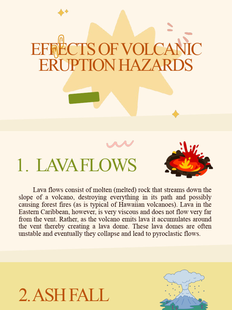 Effects of Volcanic Eruption Hazards | PDF | Volcano | Types Of ...
