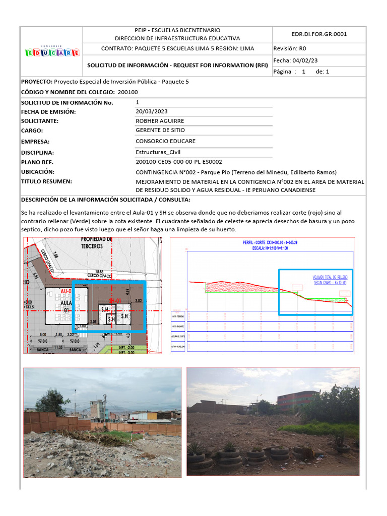 Rfi #001 - 200100 Nº002 | PDF