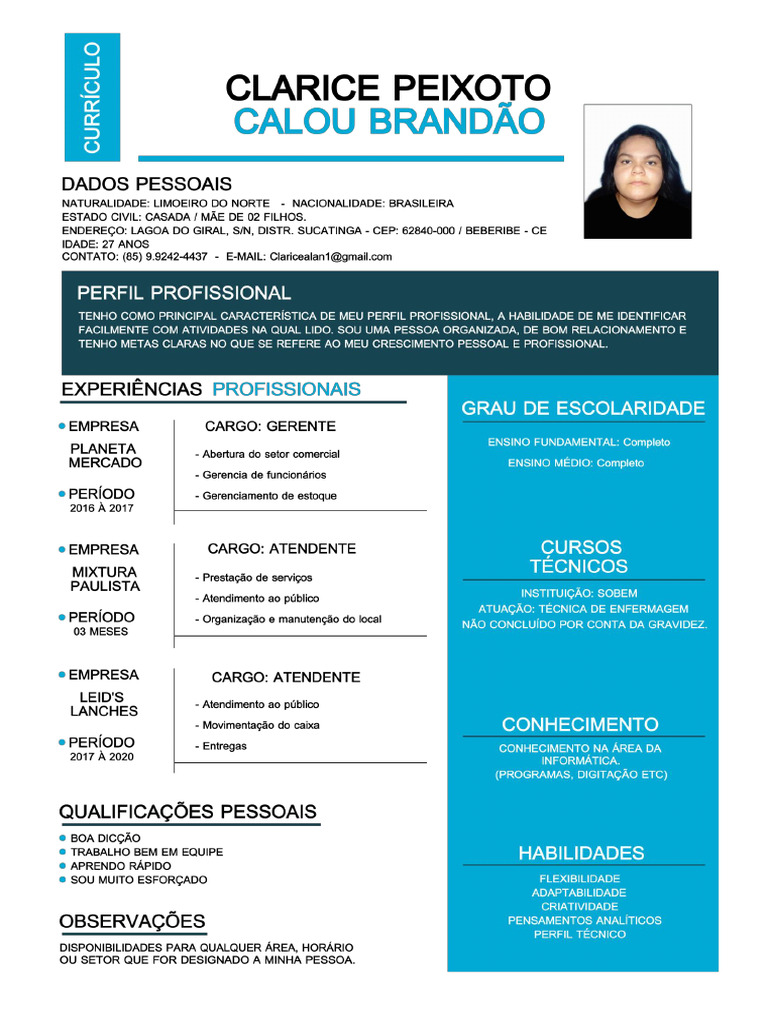 Curriculo Modelo Universal | PDF