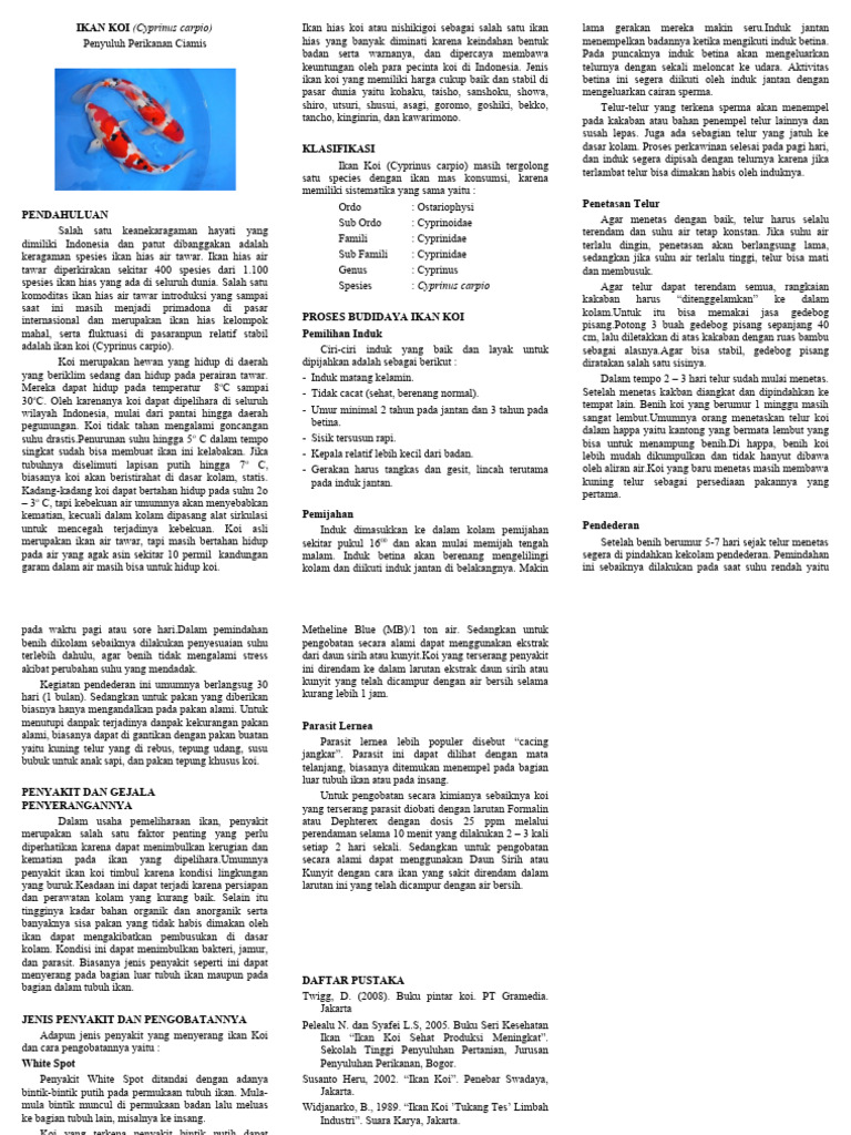 Ahaqi - Ikan Koi | PDF