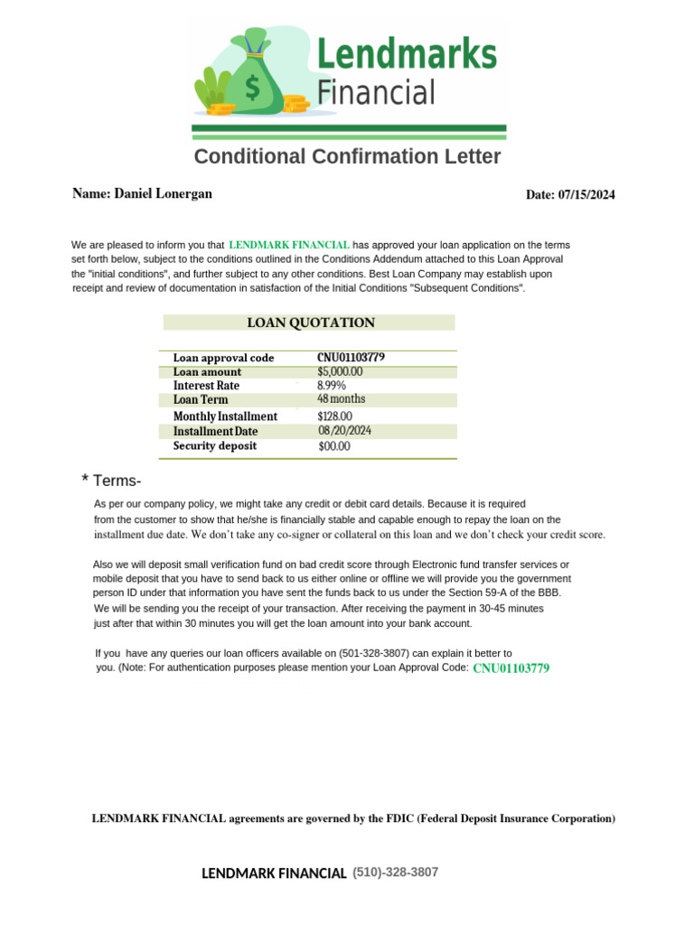 Daniel Lonergan | PDF | Loans | Credit Card