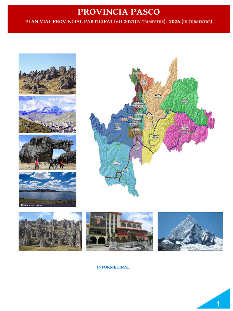 1.2. Plan Vial Provincial Participativo de Pasco | PDF | Minería | Lima