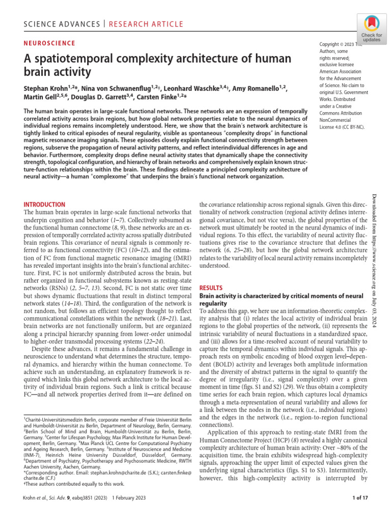 Sciadv Abq3851 | PDF | Brain | Functional Magnetic Resonance Imaging