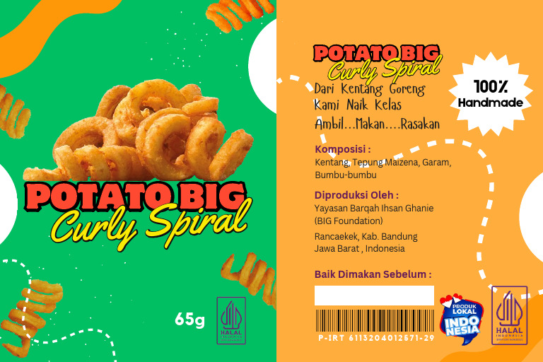 Purple and Yellow Creative Food Label | PDF