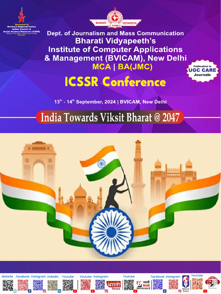 Broucher For ICSSR Conference On VIKSIT BHARAT Version 1.0 Dated 15-07 ...
