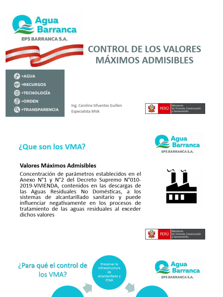 Capacitacion VMA Barranca | PDF | Aguas residuales | Mercurio (Elemento)