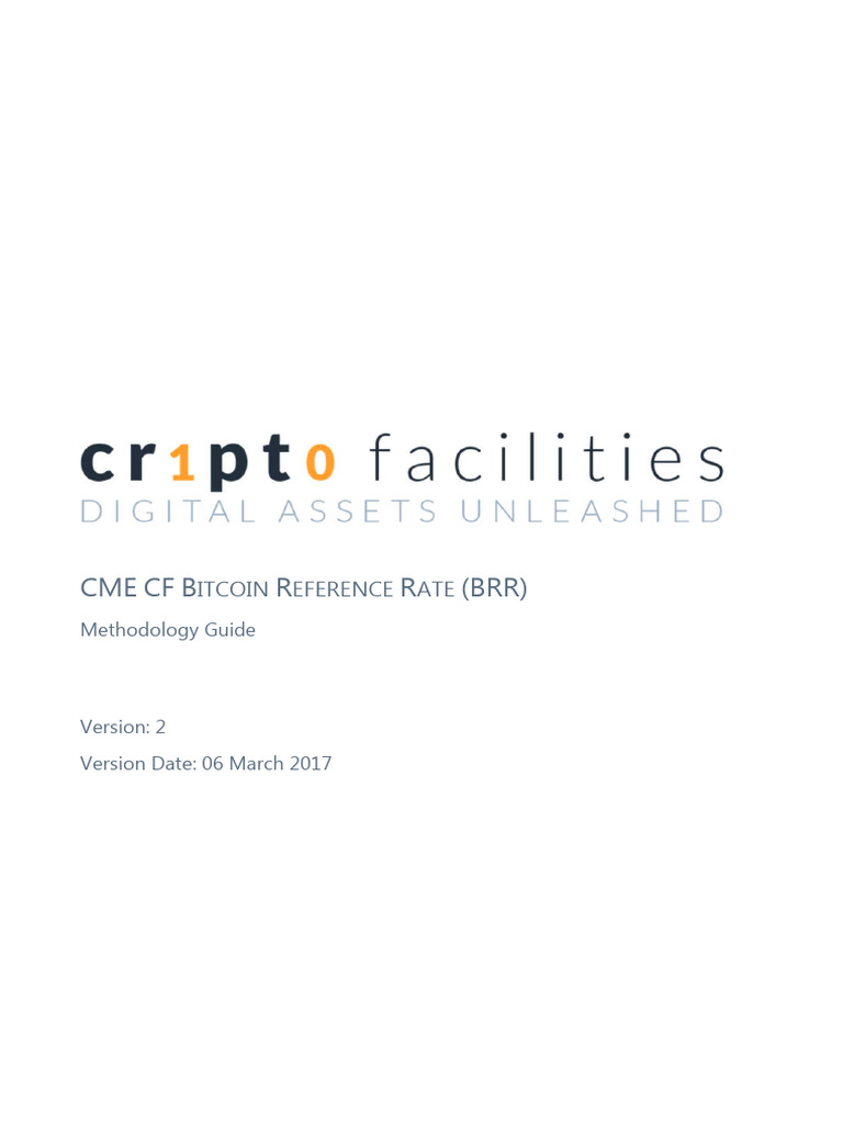 1.bitcoin Reference Rate Methodology | PDF | Cryptocurrency | Bitcoin