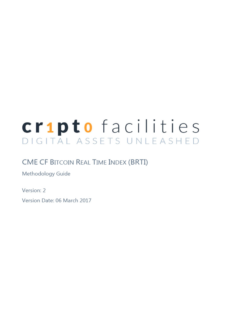 2bitcoin Real Time Index Methodology Version 2 Pdf Cryptocurrency Prices 