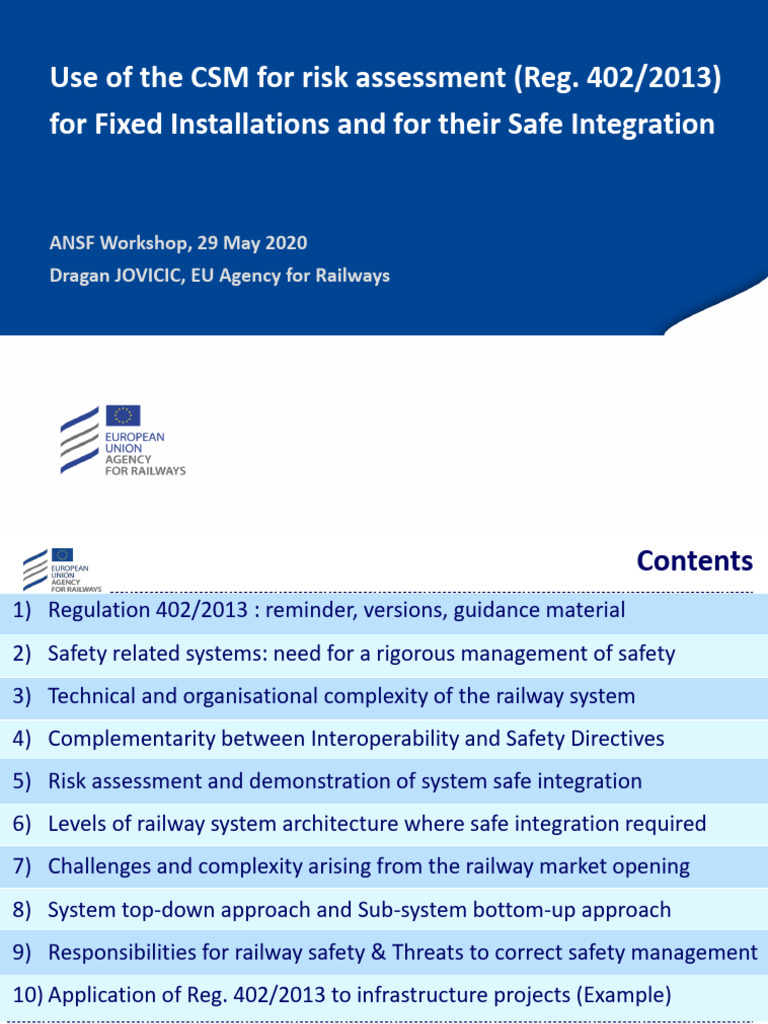 Risk Assessment and Safe Integration May 2020 | PDF | Safety | Risk