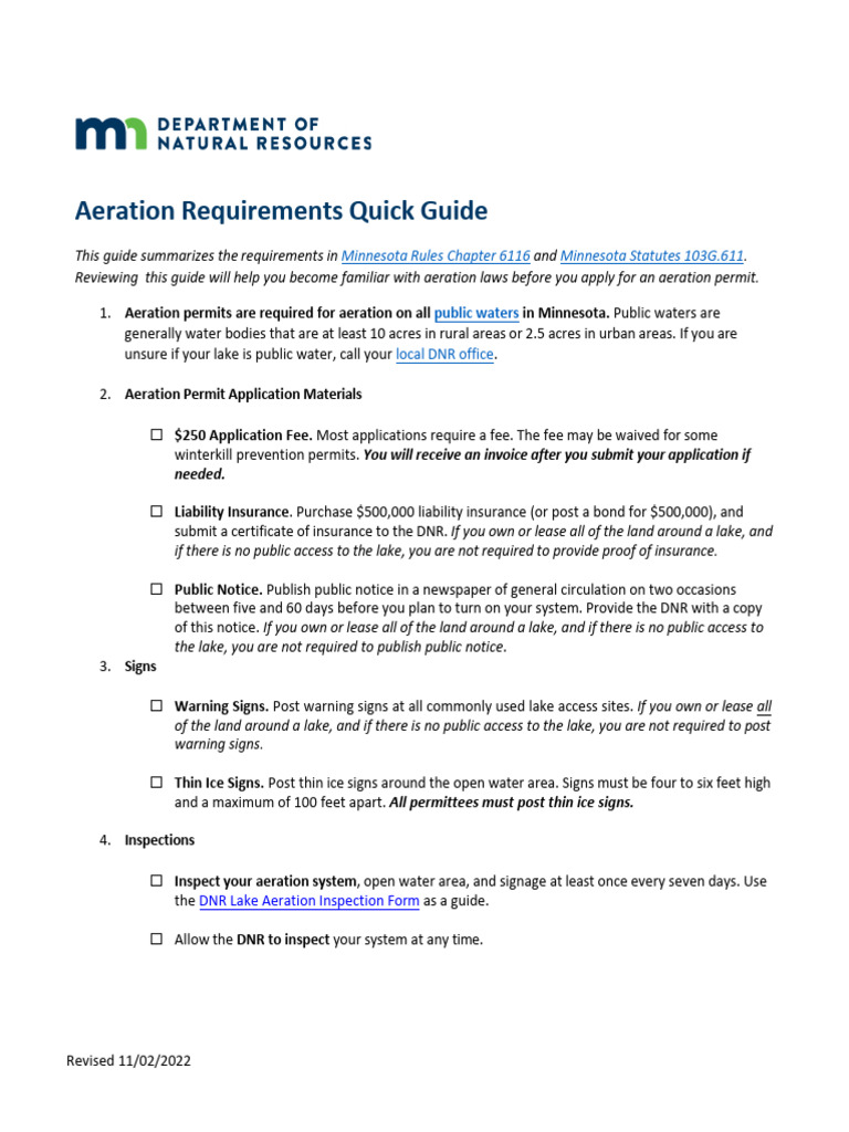 Aeration Guide | PDF | Home & Garden | Science & Mathematics