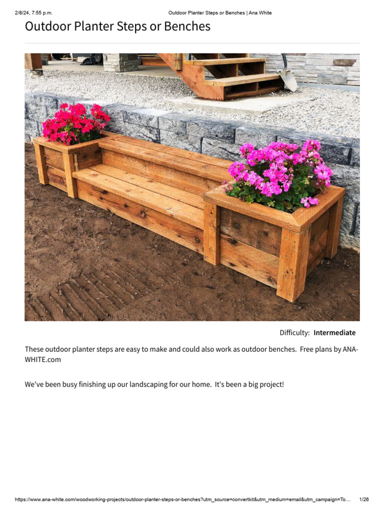 DIY Outdoor Planter Steps Guide | PDF | Home & Garden